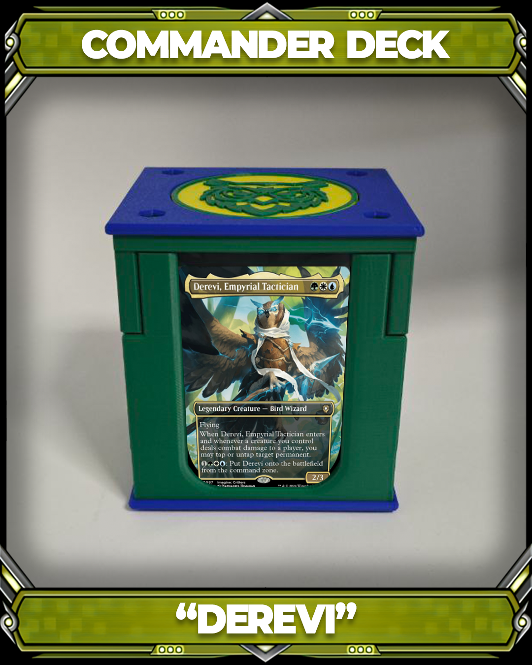 COMMANDER DECKBOX - DEREVI - BLOOMBORROW – Iscariote Designs 3D