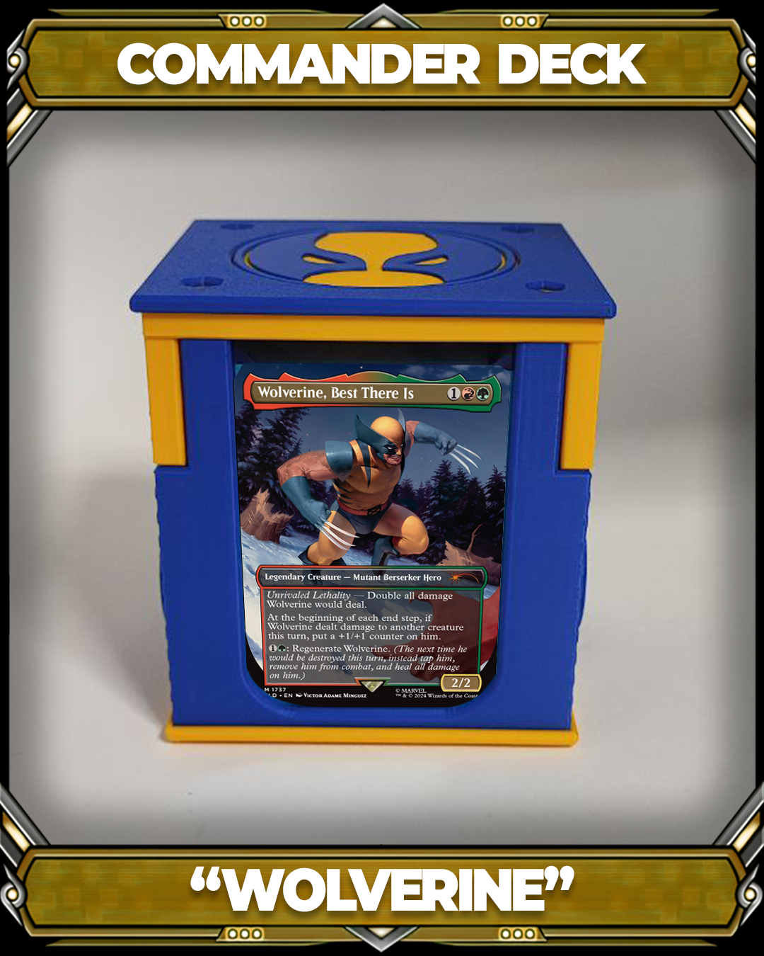 COMMANDER DECKBOX - WOLVERINE - MARVEL – Iscariote Designs 3D